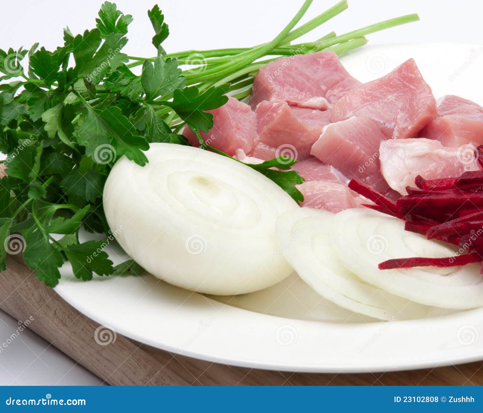 Flesh meat with vegetables stock photo. Image of green - 23102808