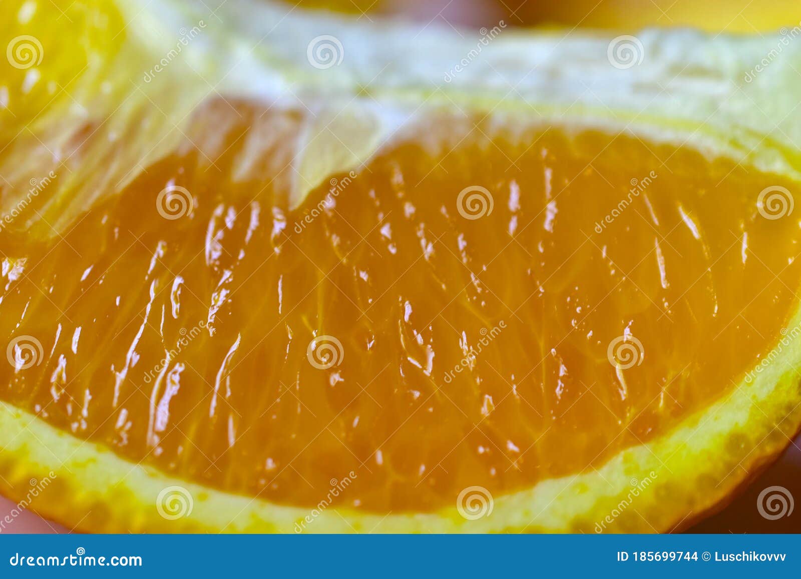 Flesh of a Ripe Yellow Orange Close Up Stock Photo - Image of beverage ...