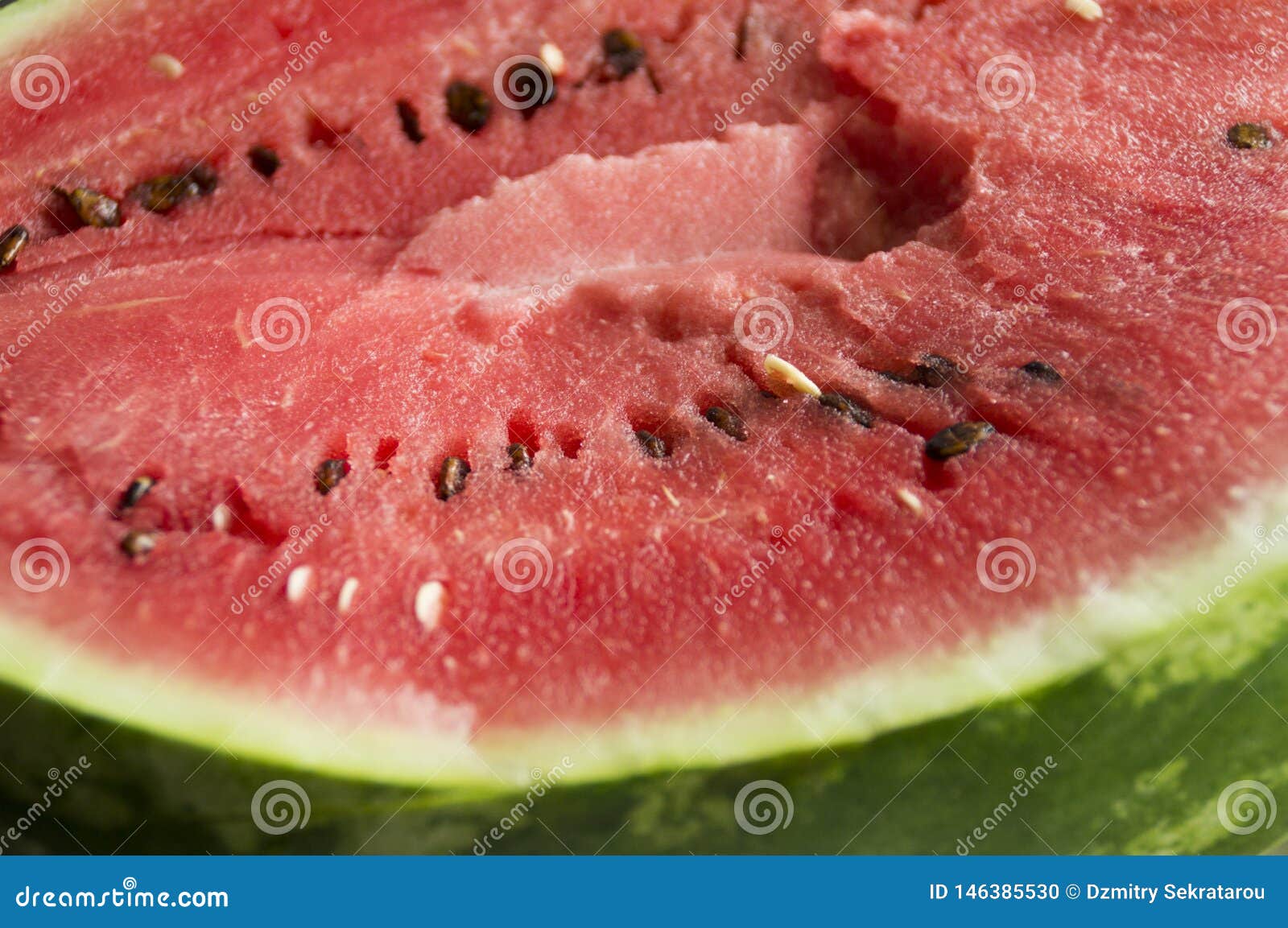The flesh of watermelon stock photo. Image of full, ripe - 146385530
