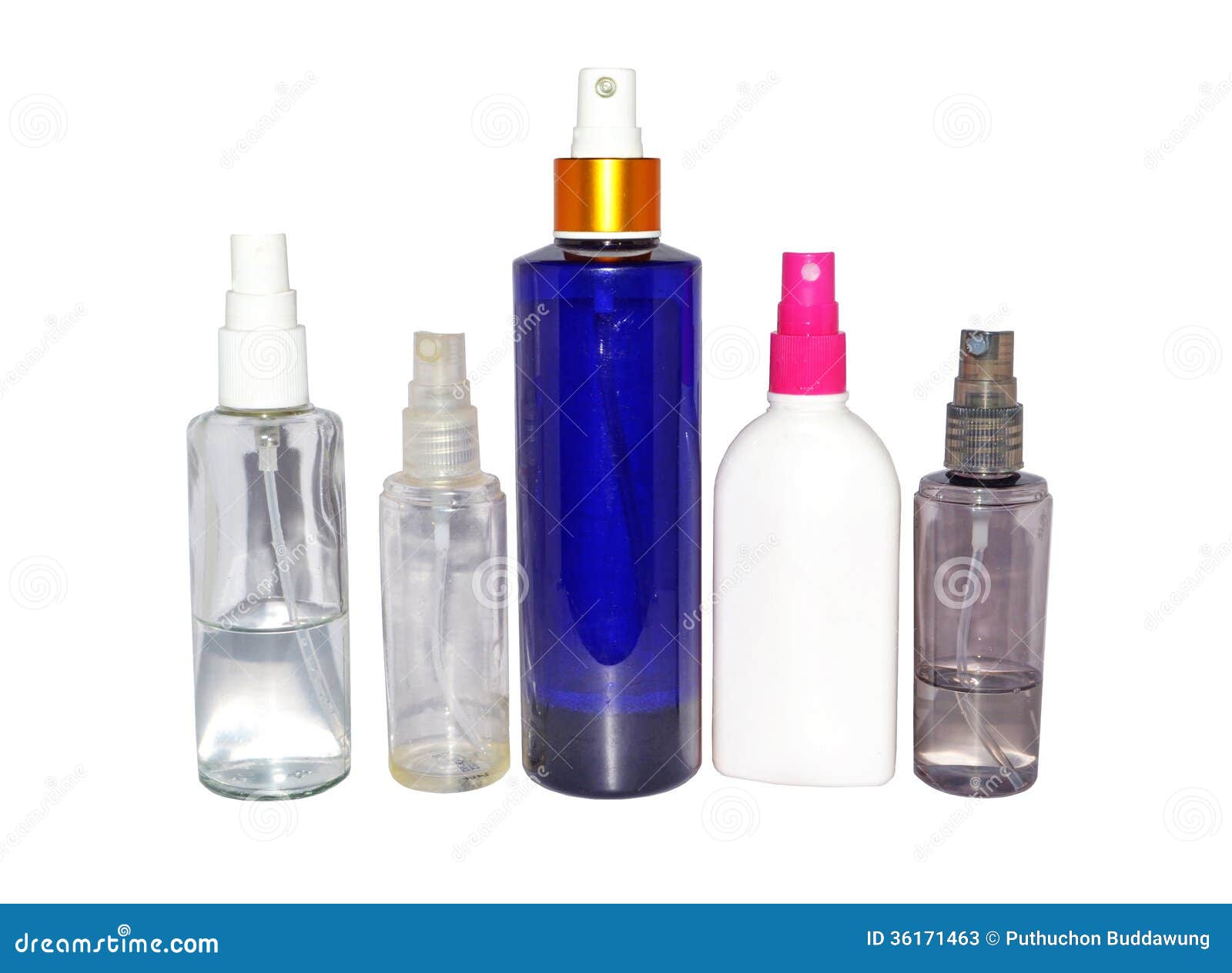 Flessen, Plastic Verpakking Stock Afbeelding - Image of lotion, wijfje ...