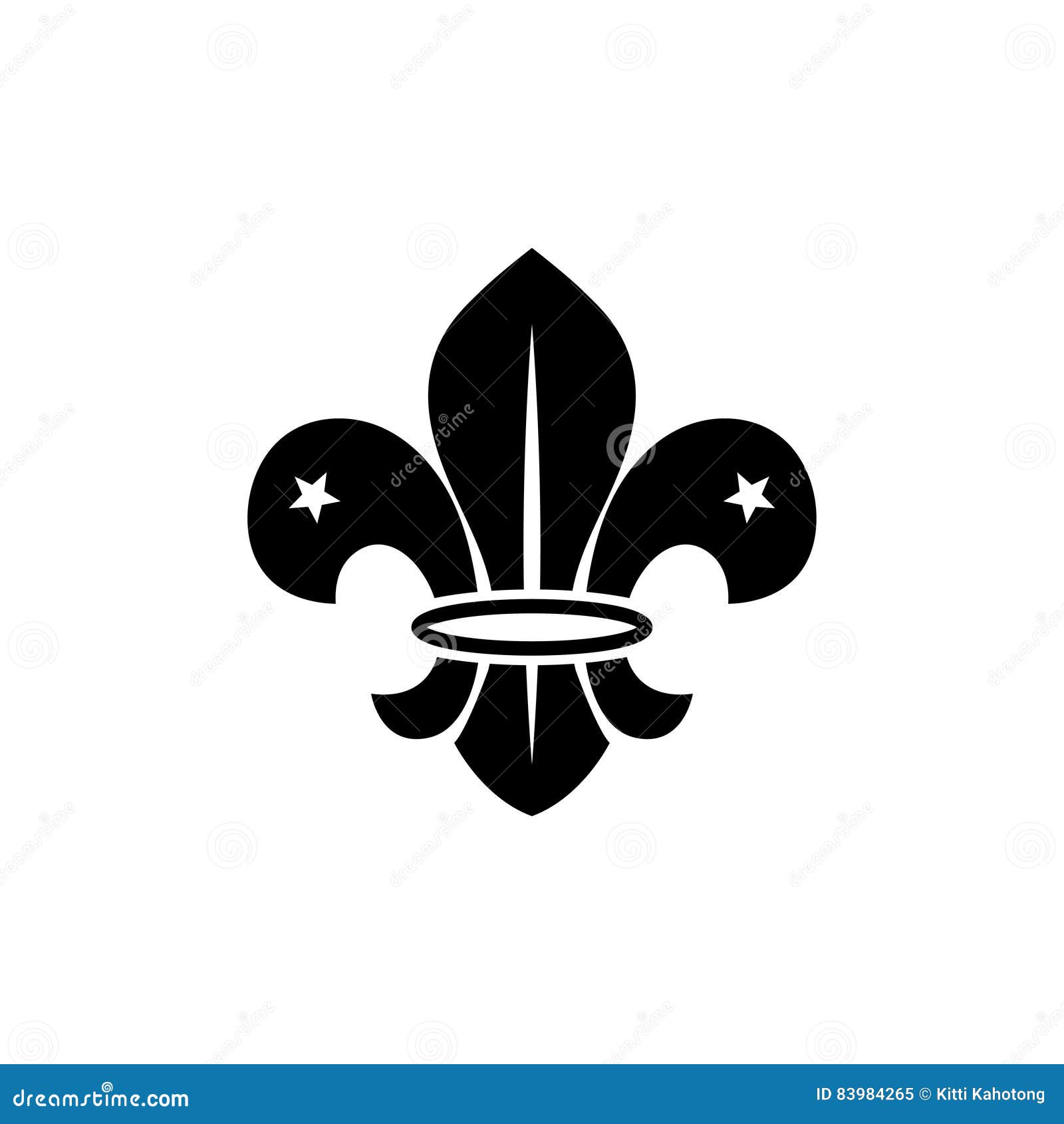 Fleur De Lis - French Symbol Design, Scouting Organizations Stock ...