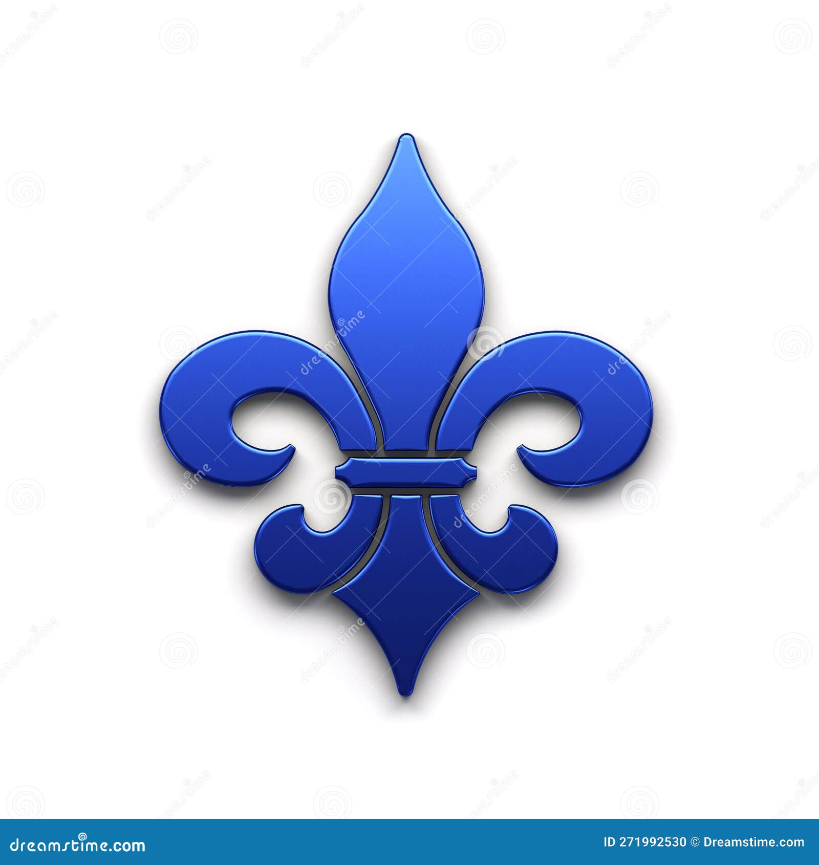 3d Rendering Of A Fleur De Lys Orn Ament Isolated On Black Background ...
