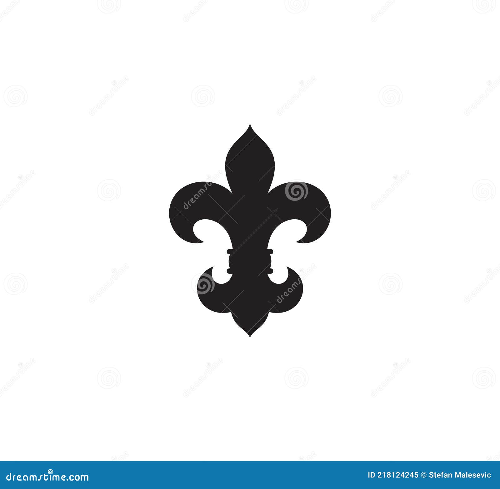 Fleur de lis sign stock vector. Illustration of heraldic - 218124245