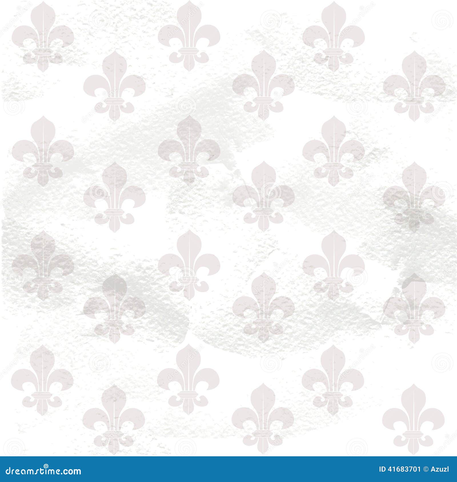 Fleur-de-lys Seamless Background on Grange Paper Stock Vector ...