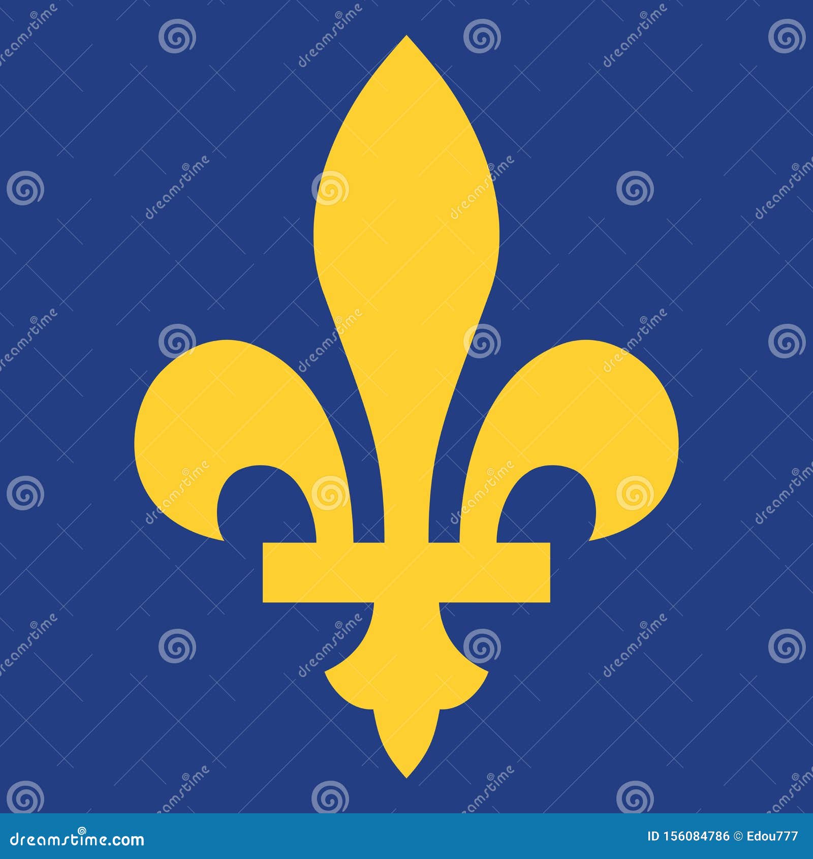 Quebec Map With Fleur De Lys Emblem Vector Illustration | CartoonDealer ...