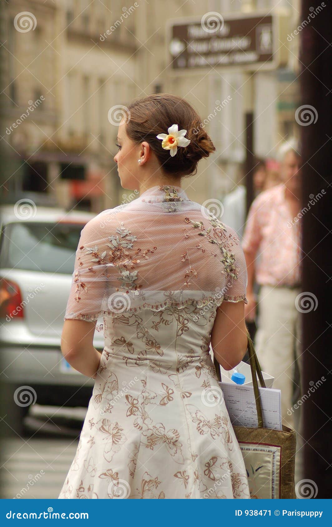 Fleur De Mode De Rue De Paris Image stock - Image du fleur, achats: 938471