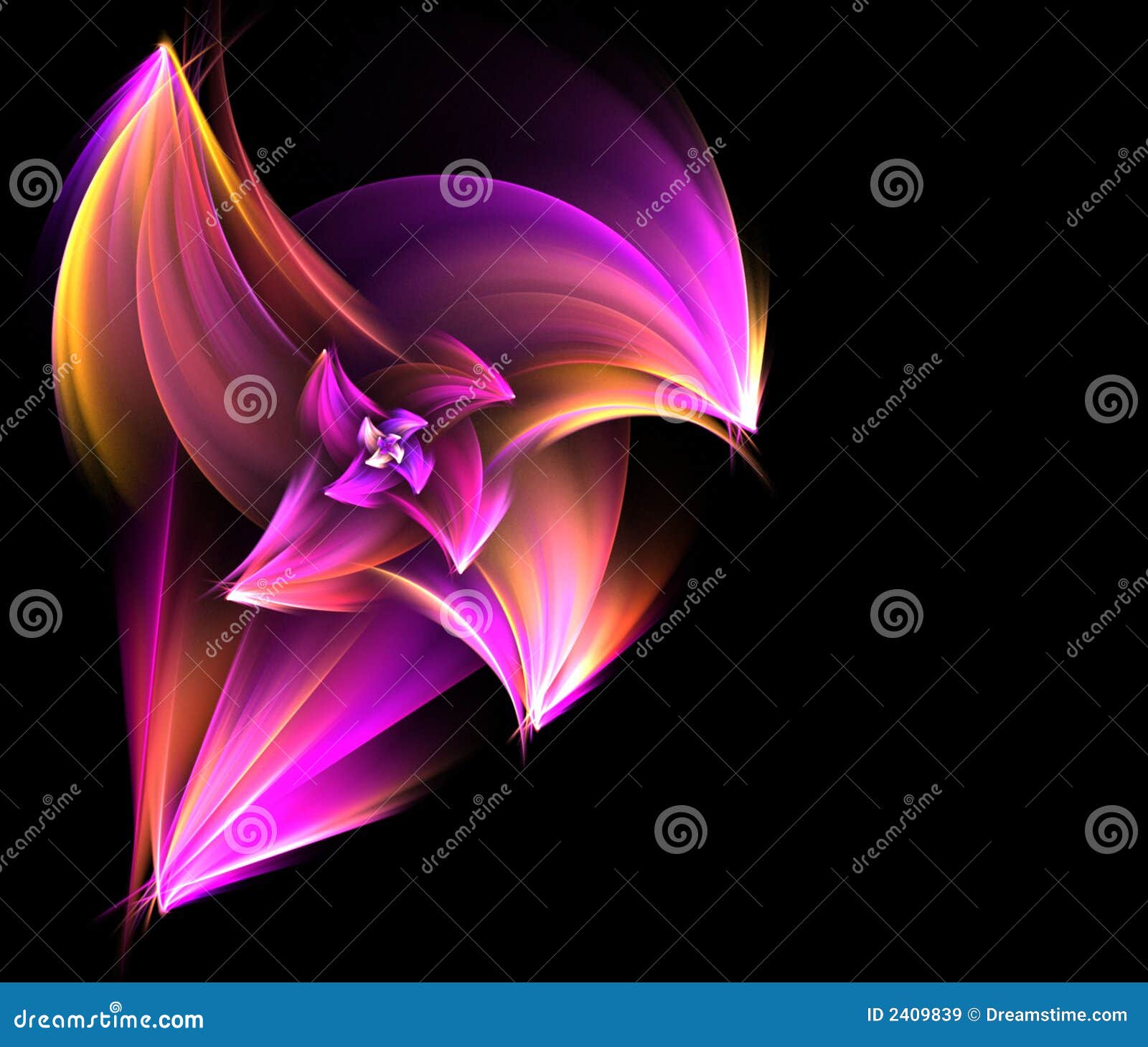 Fleur Vive De Fractale Illustration Stock Illustration Du Image 2409839