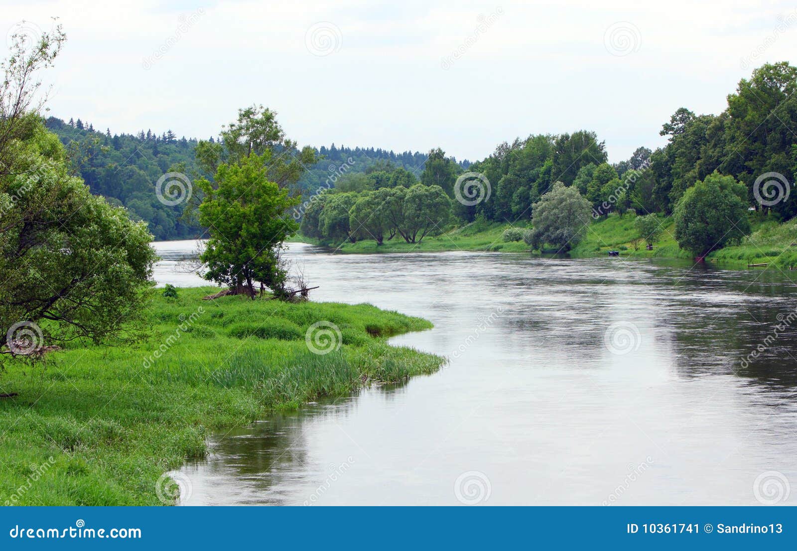 Fleuve image stock. Image du vert, forêt, ciel, paysage - 10361741