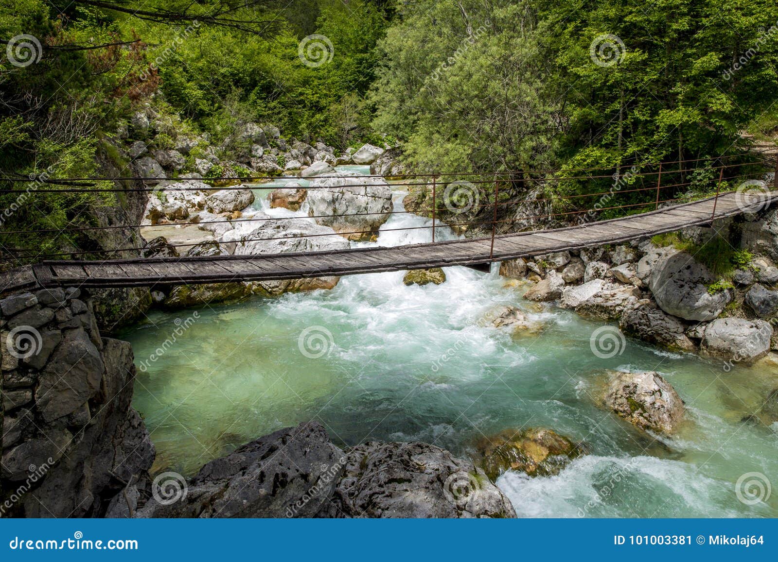 Fleuve de Soca en Slovénie image stock. Image du horizontal - 101003381