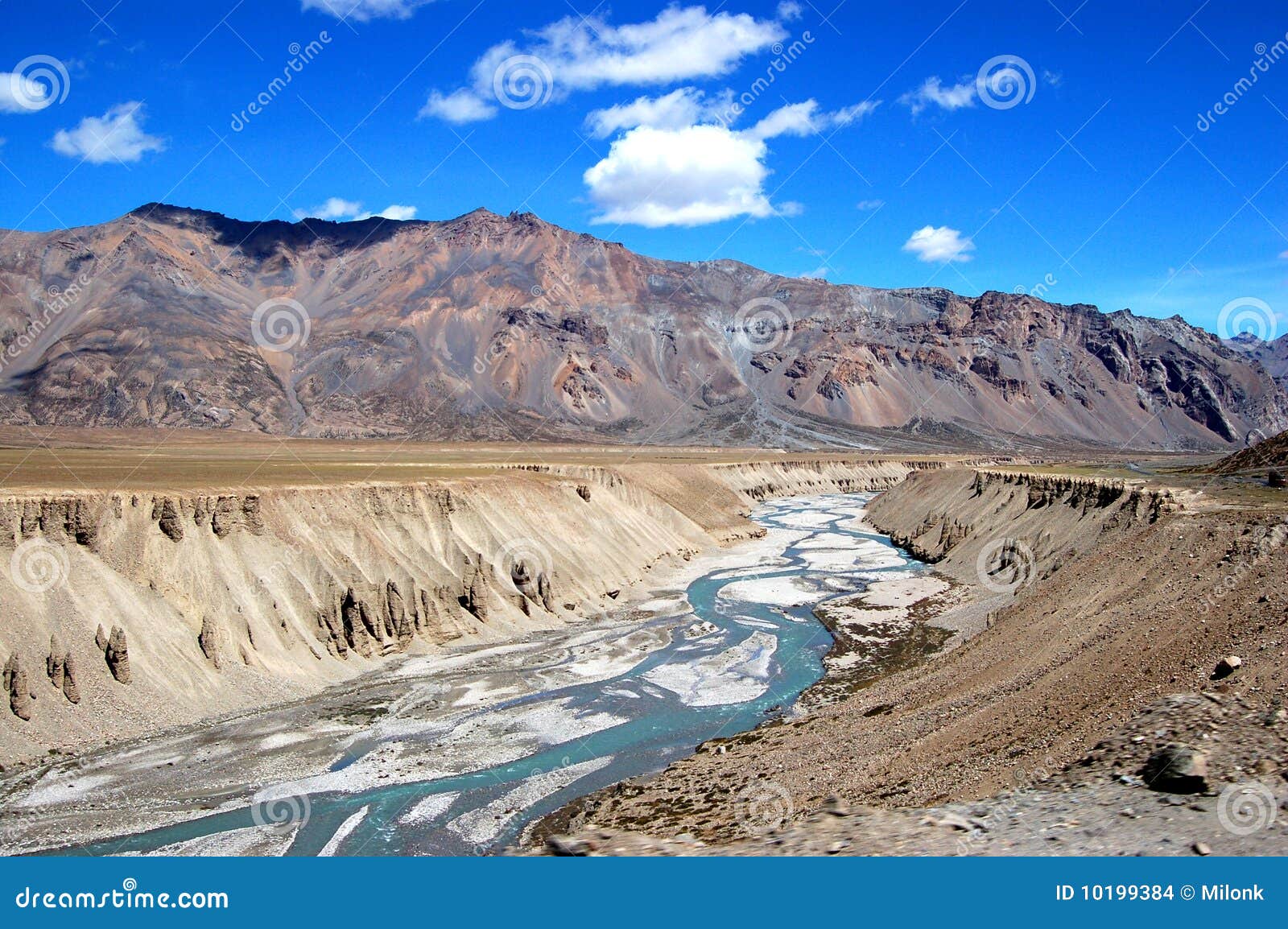 Fleuve Indus photo stock. Image du bleu, nature, horizontal - 10199384