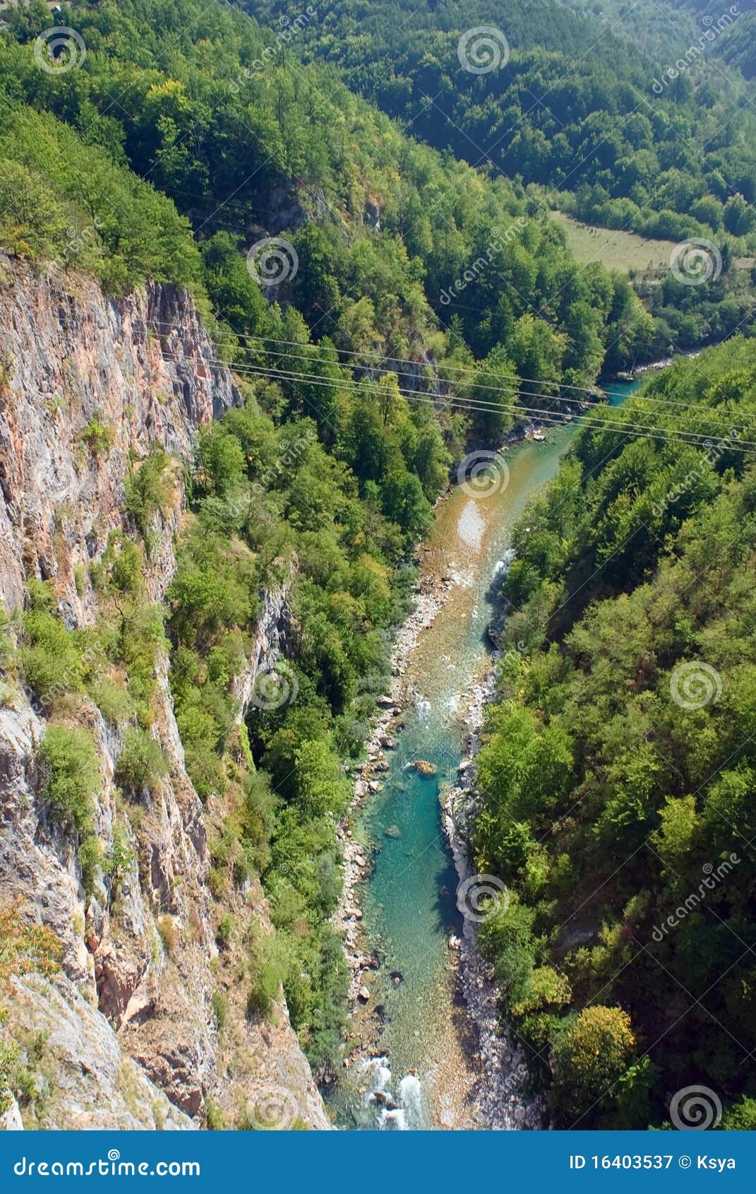 Fleuve Tara image stock. Image du gorge, tara, roche - 16403537