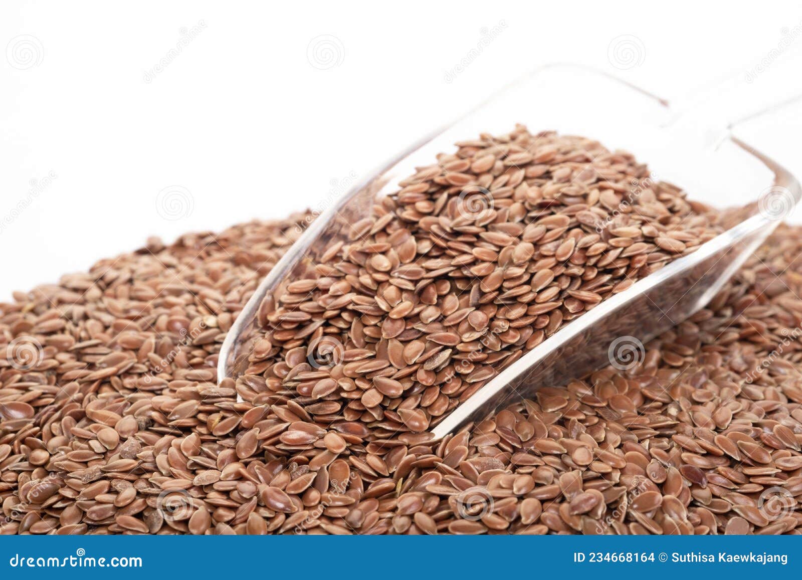 Flex Seeds on White Background. Healthy Food Concept Stock Photo ...