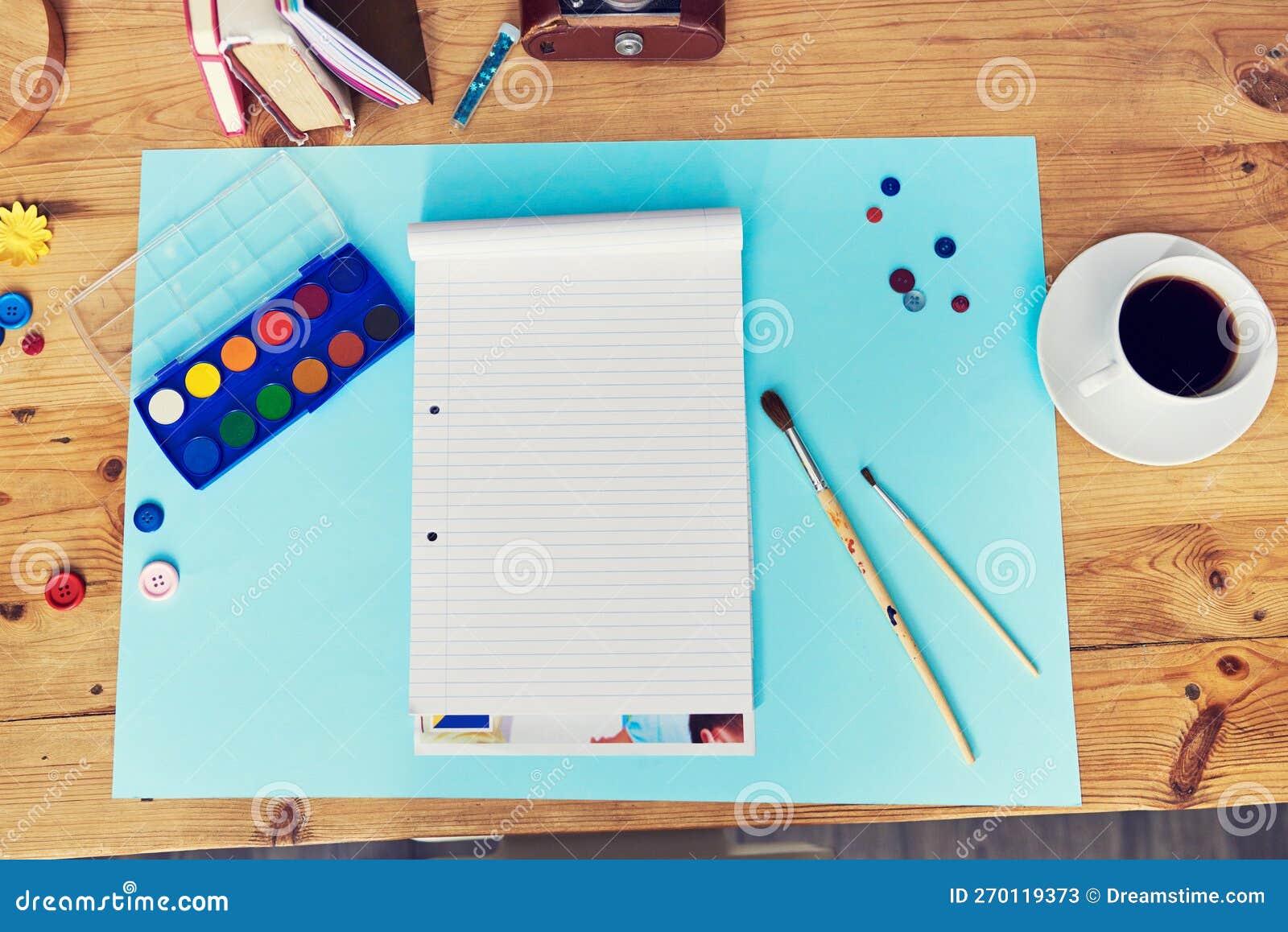 Flex Your Creative Muscle. High Angle Shot of a Creative Workstation ...