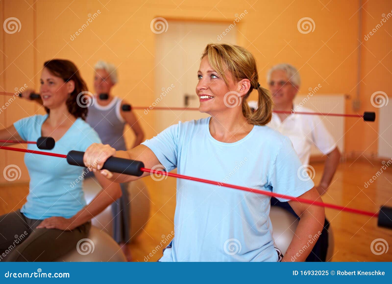 Flexibar Exercises in a Gym Stock Image - Image of movement, face: 16932025
