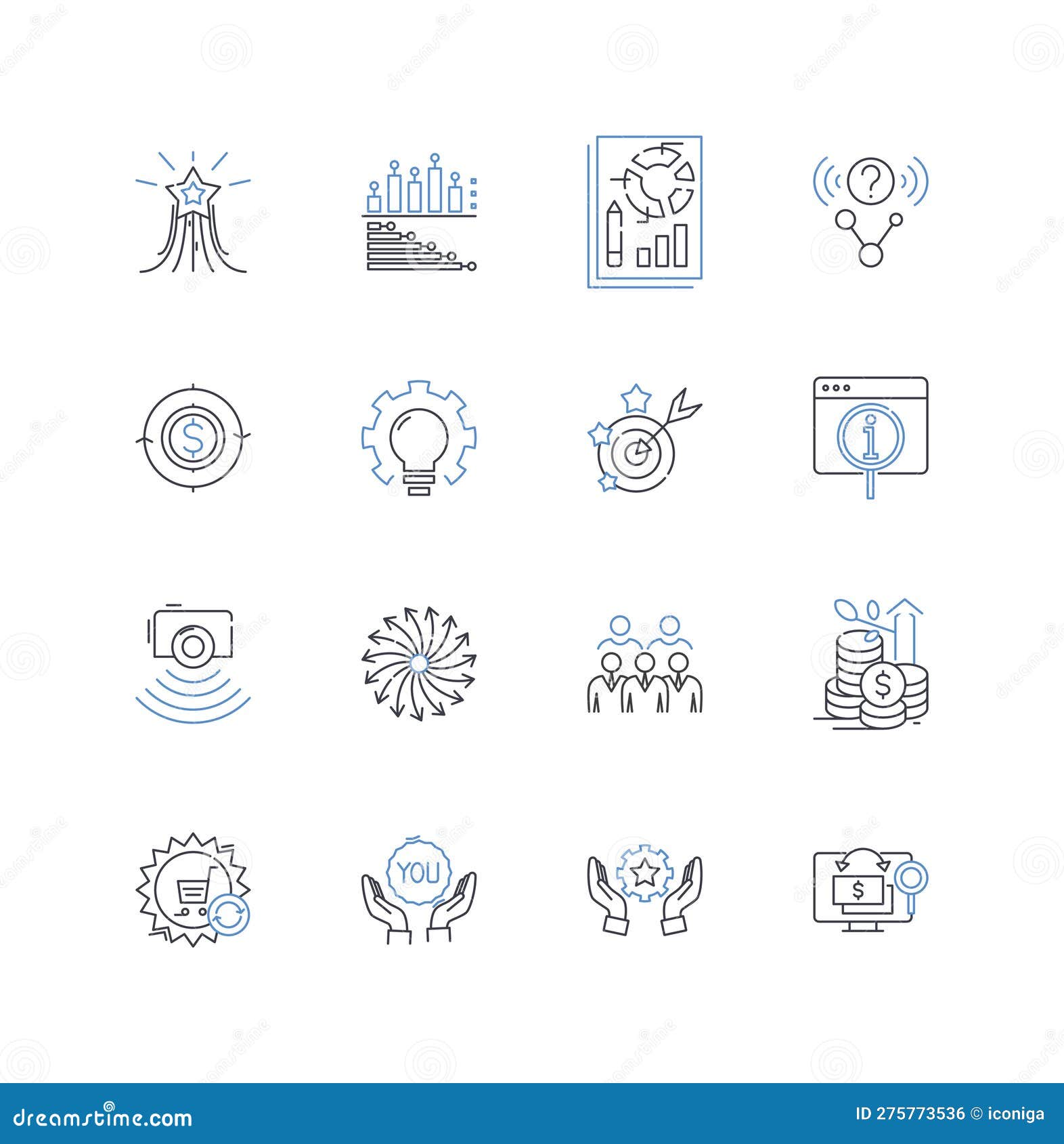 Flexibility and Adaptation Line Icons Collection. Versatility ...