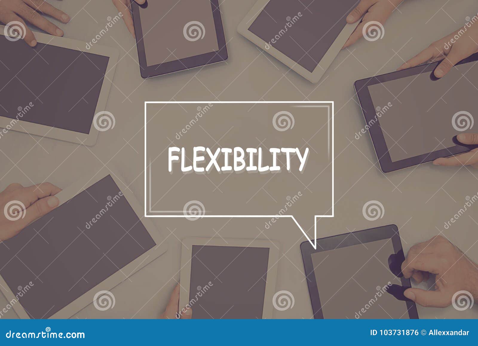 FLEXIBILITY CONCEPT Business Concept. Stock Photo - Image of network ...