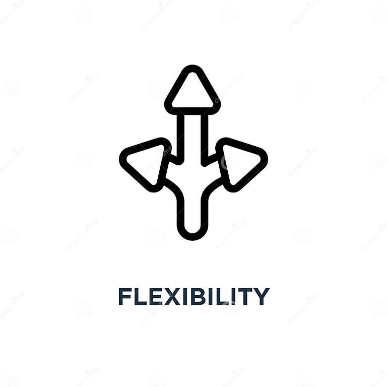 Flexibility Icon. Flexibility Concept Symbol Design, Vector Illu Stock ...