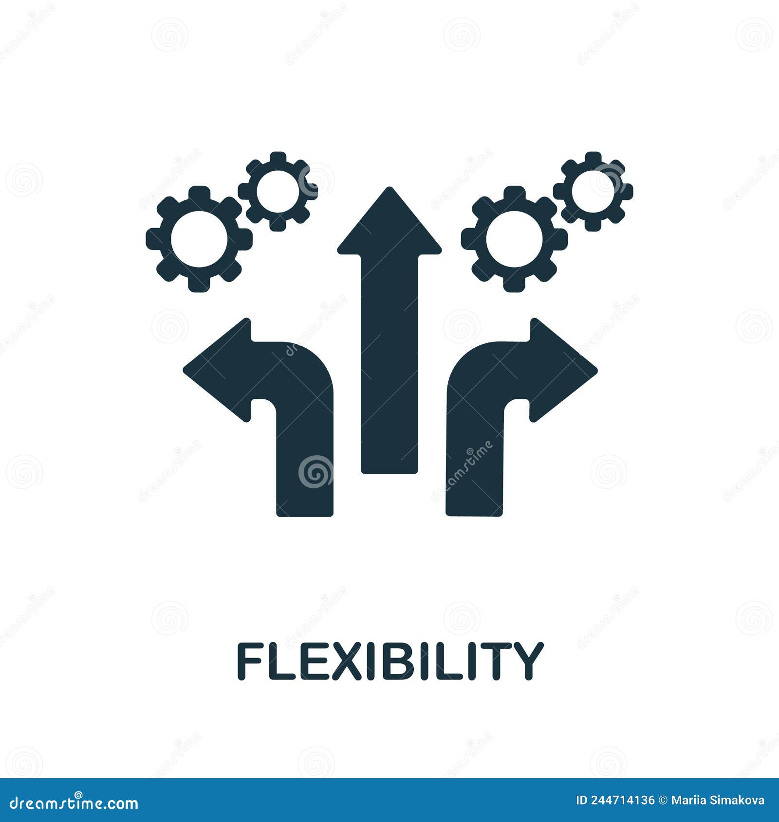 Flexibility Icon. Monochrome Simple Flexibility Icon for Templates, Web ...