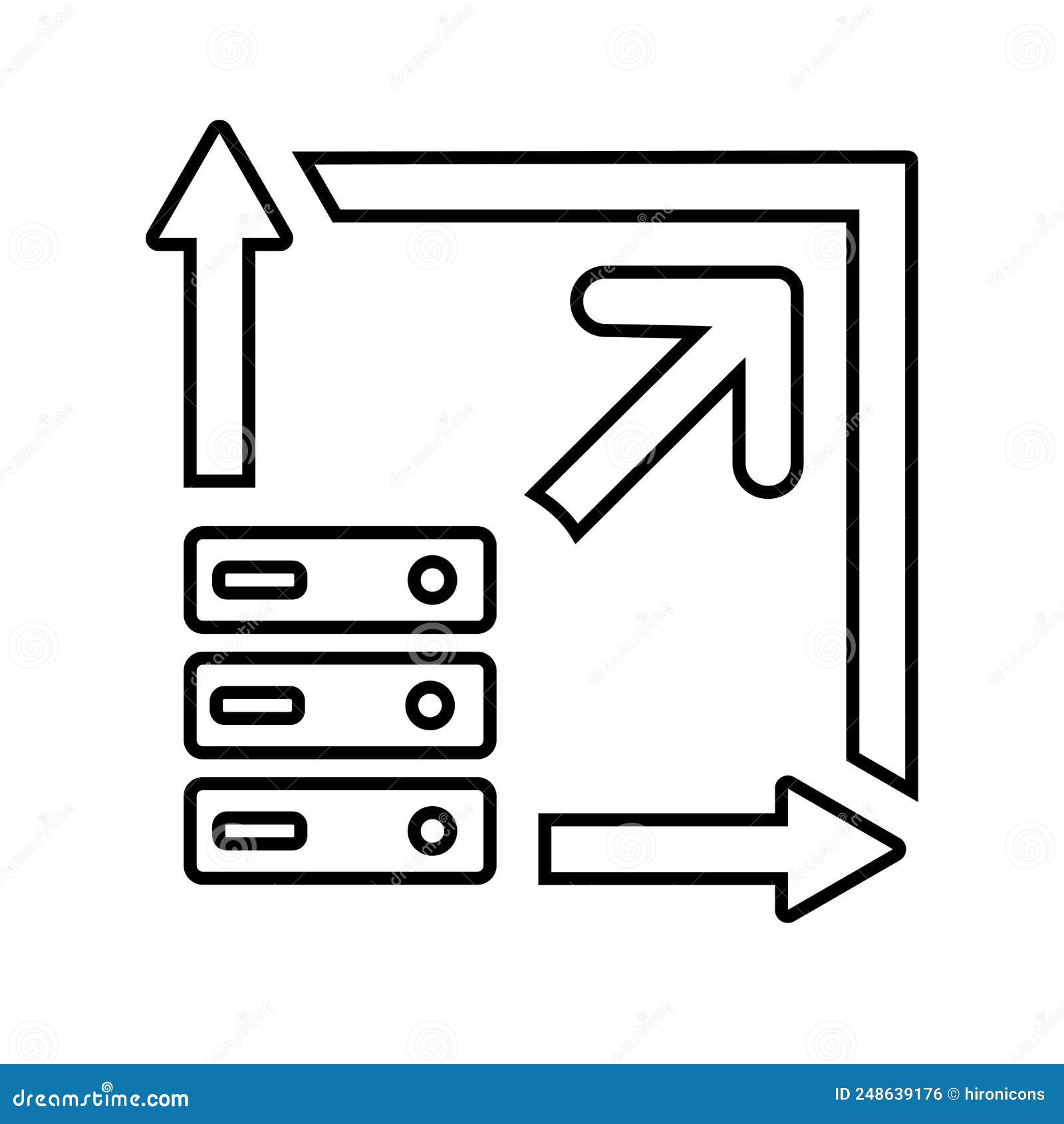 Flexibility, Scalability Line Icon. Outline Vector Stock Illustration ...
