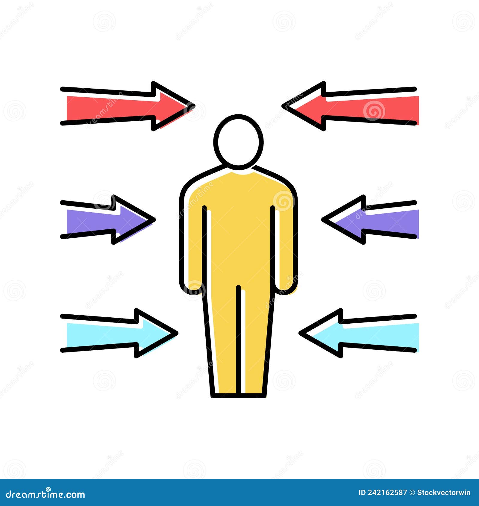 Flexibility Soft Skill Color Icon Vector Illustration Stock Vector ...