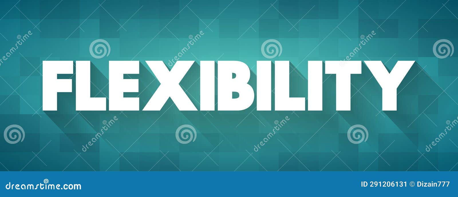 Flexibility Text Concept for Presentations and Reports Stock ...