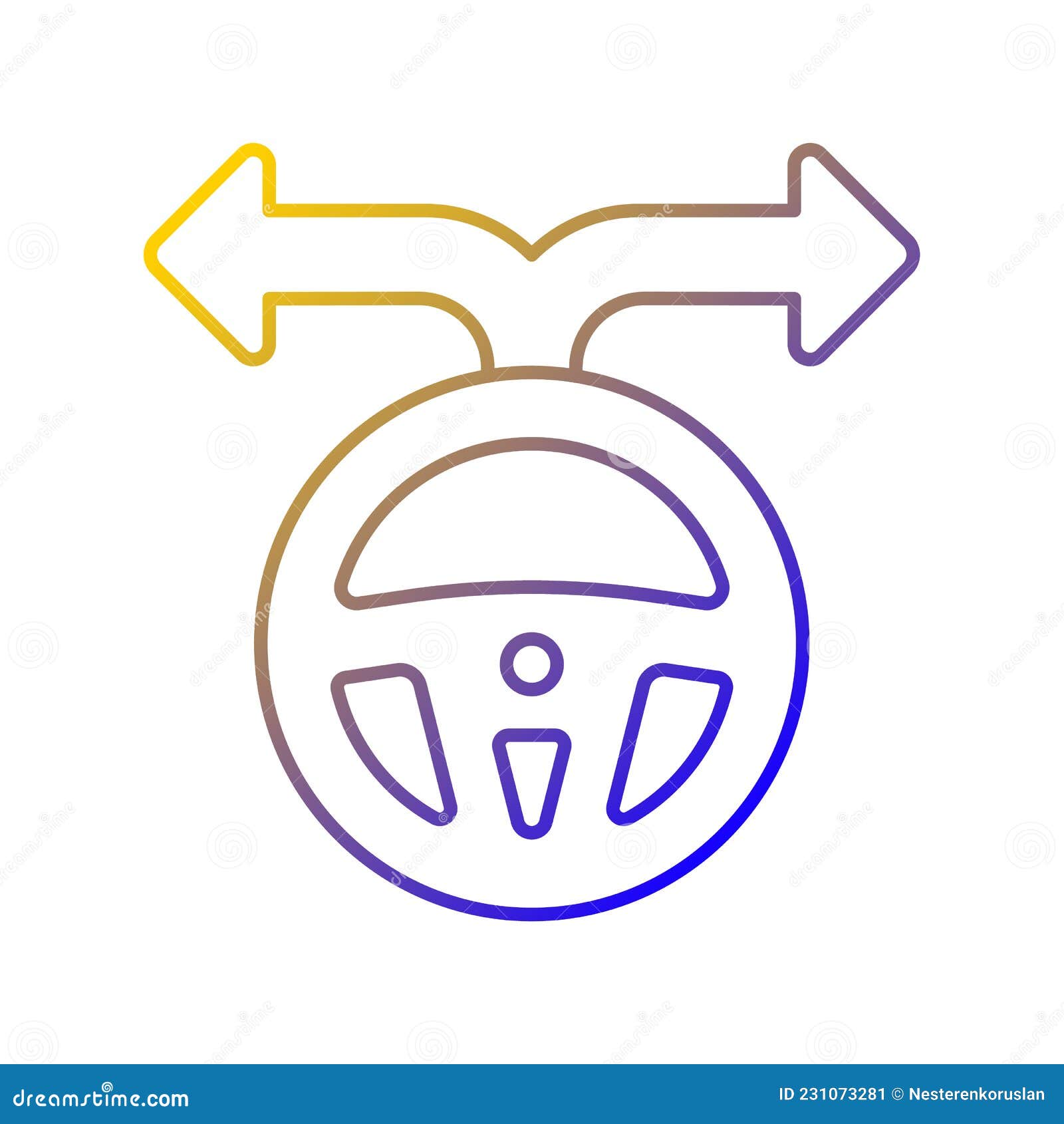 Alternatives - Outline Signpost With One Arrow Royalty-Free Stock Photo ...