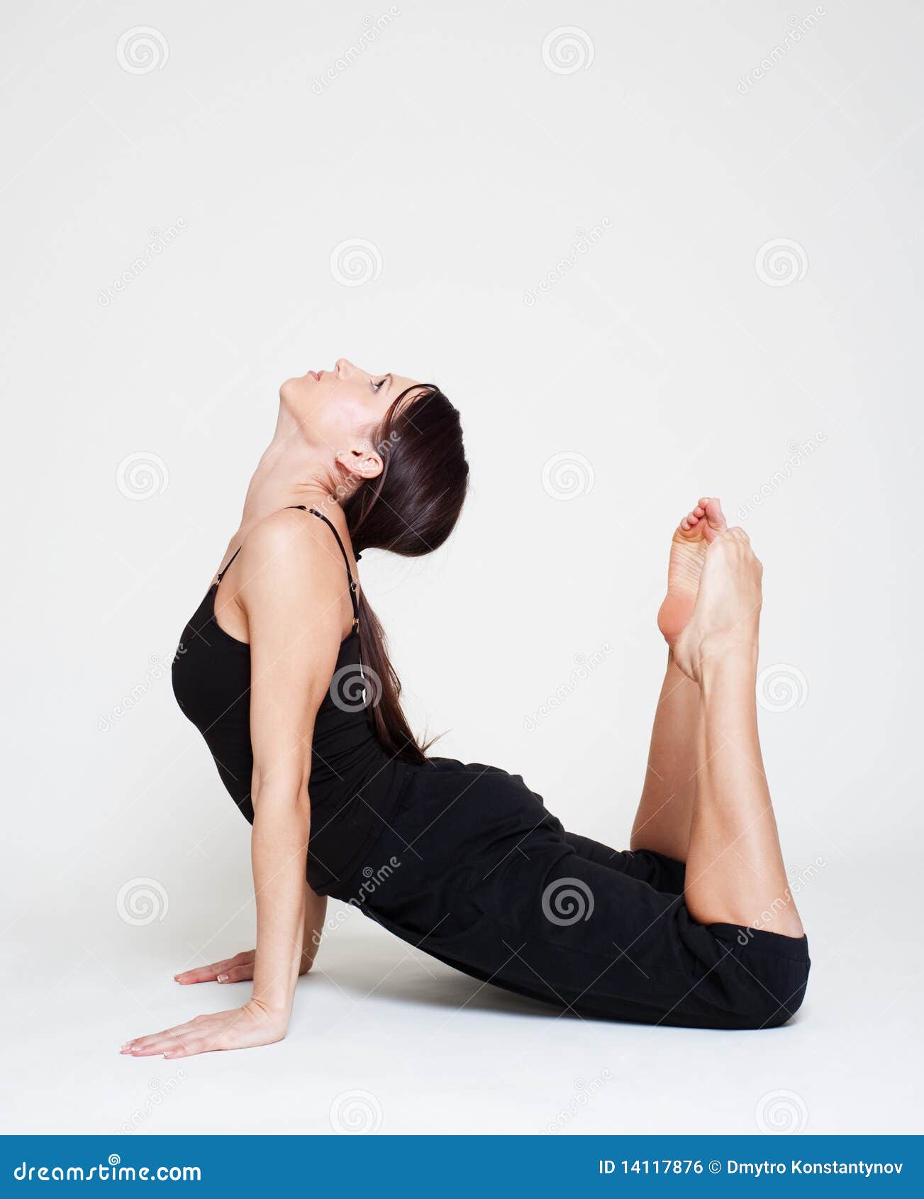 Flexibility Woman Doing Exercises Stock Photo - Image of beautiful ...