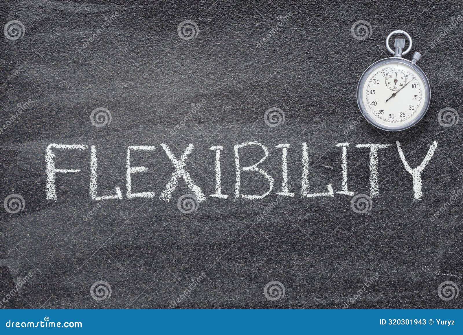 Flexibility word watch stock image. Image of motivation - 320301943