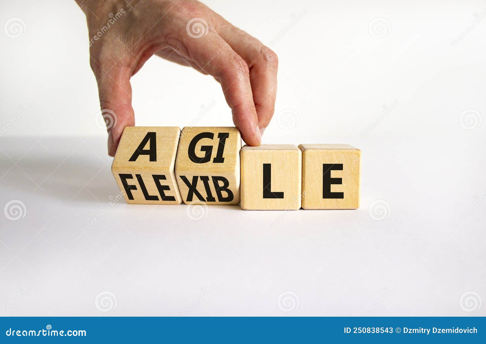 Flexible And Agile Symbol Concept Words Flexible And Agile On Wooden