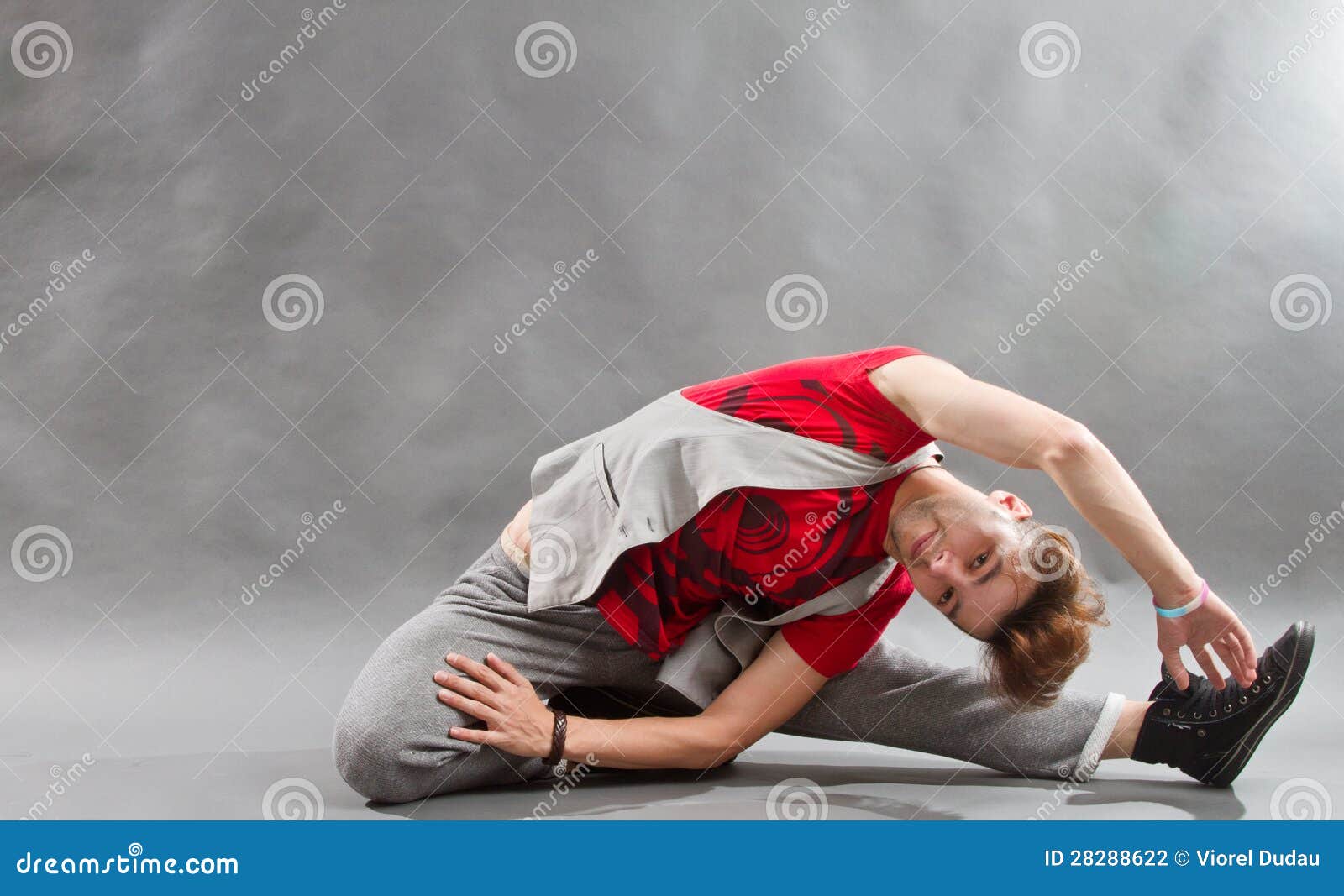 Flexible Breakdancer stock photo. Image of male, agility - 28288622