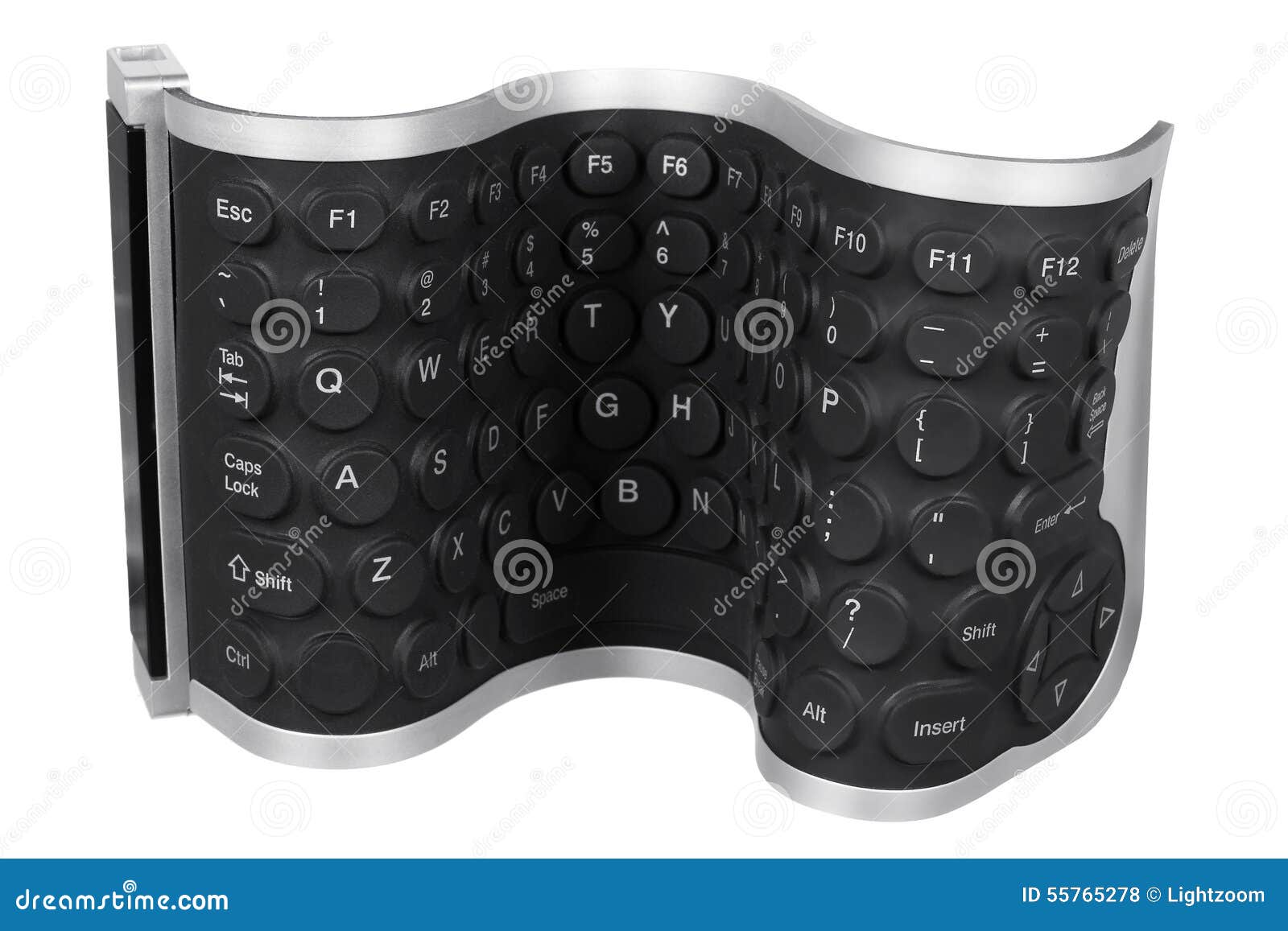 Flexible Computer Keyboard stock photo. Image of bend - 55765278
