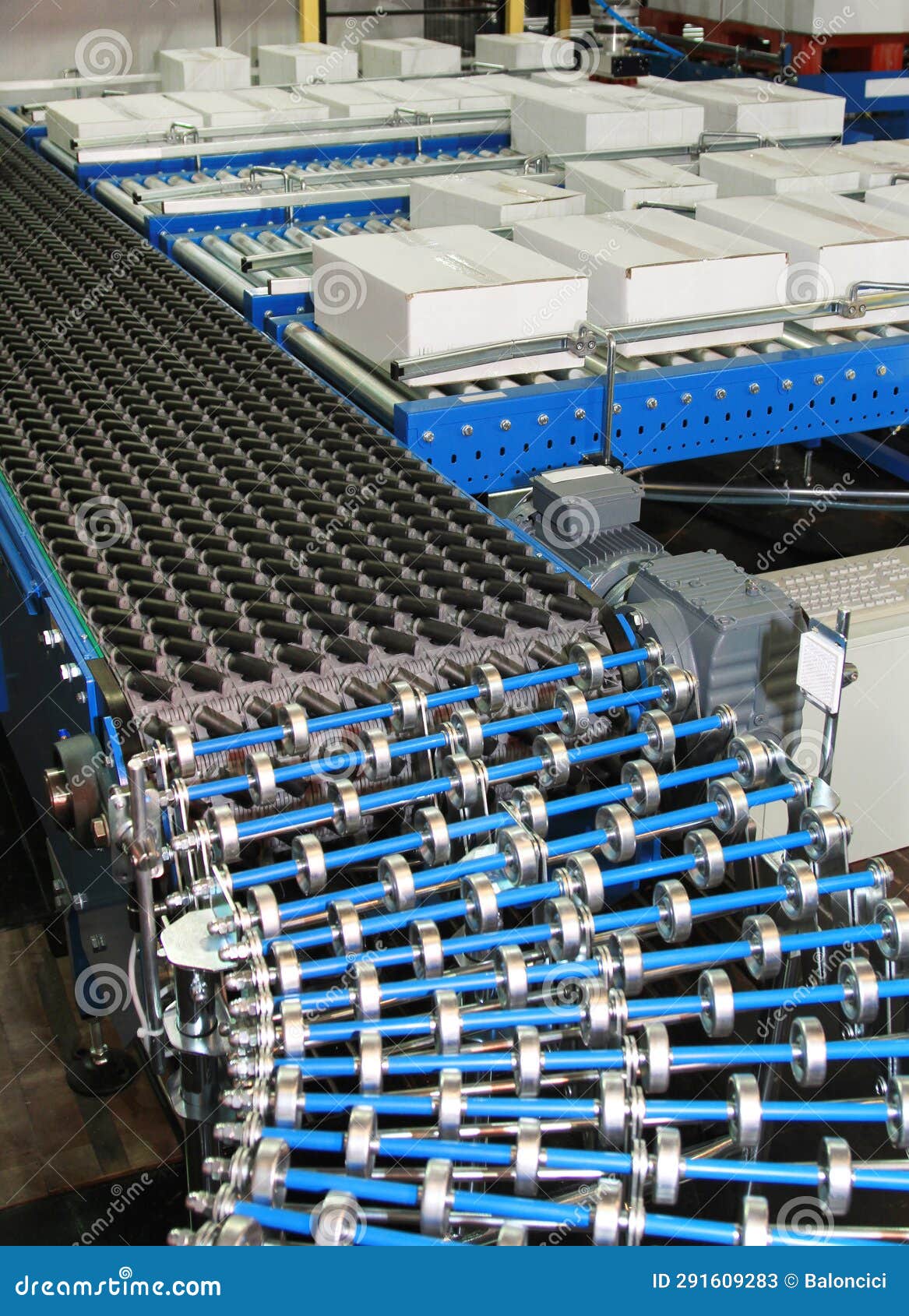 Conveyor Rollers Transport System Stock Photography | CartoonDealer.com ...