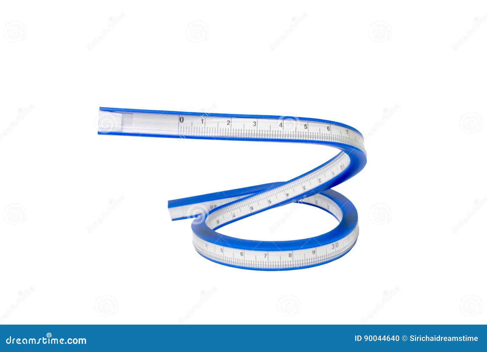 Flexible Curve Ruler on a White Background Stock Photo - Image of white ...