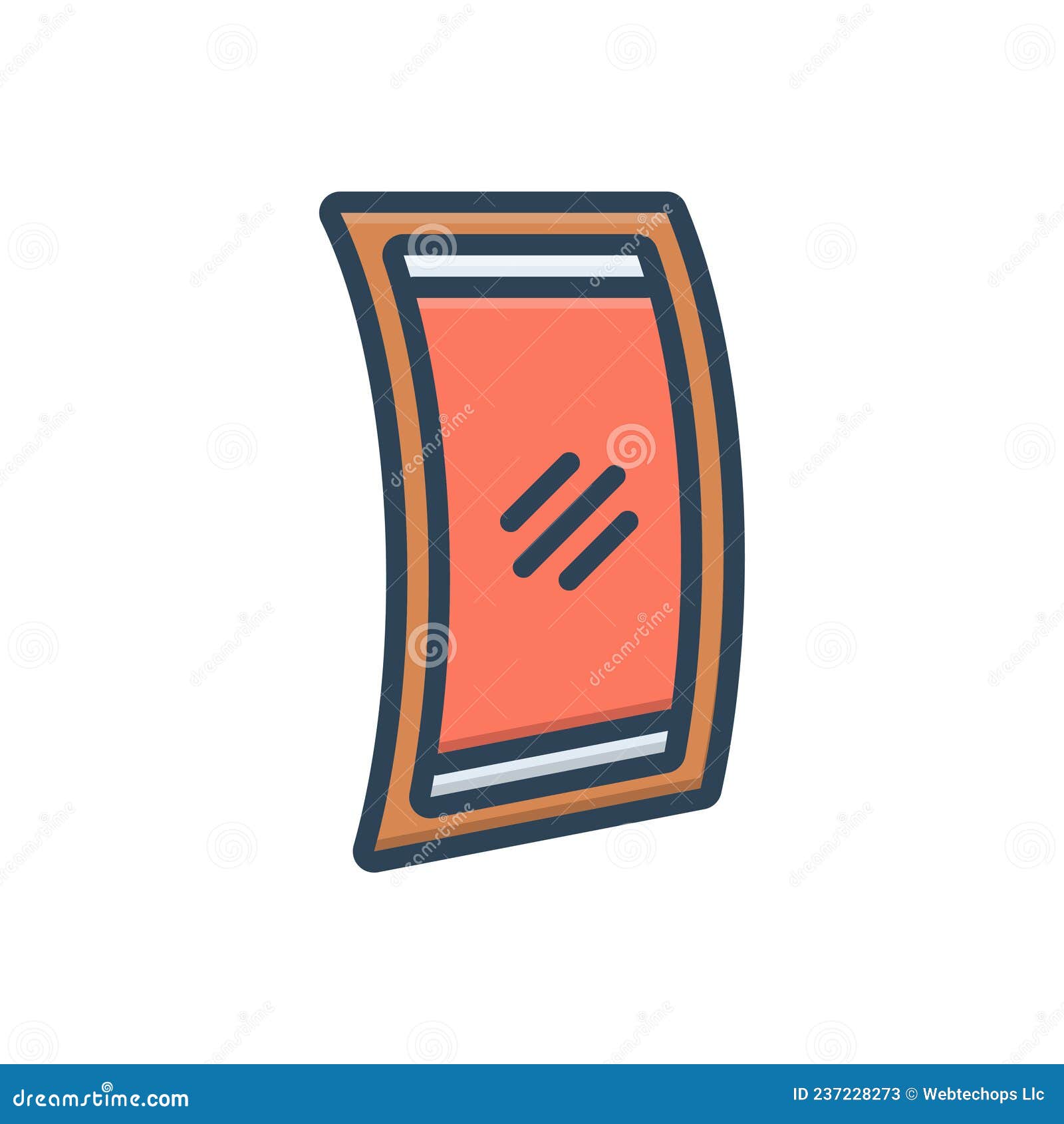 Color Illustration Icon for Flexible Display, Contemporary and Screen ...