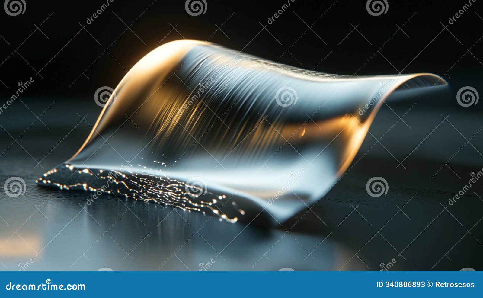 Flexible Display Screen Bending Showing Data Transfer Technology Stock ...