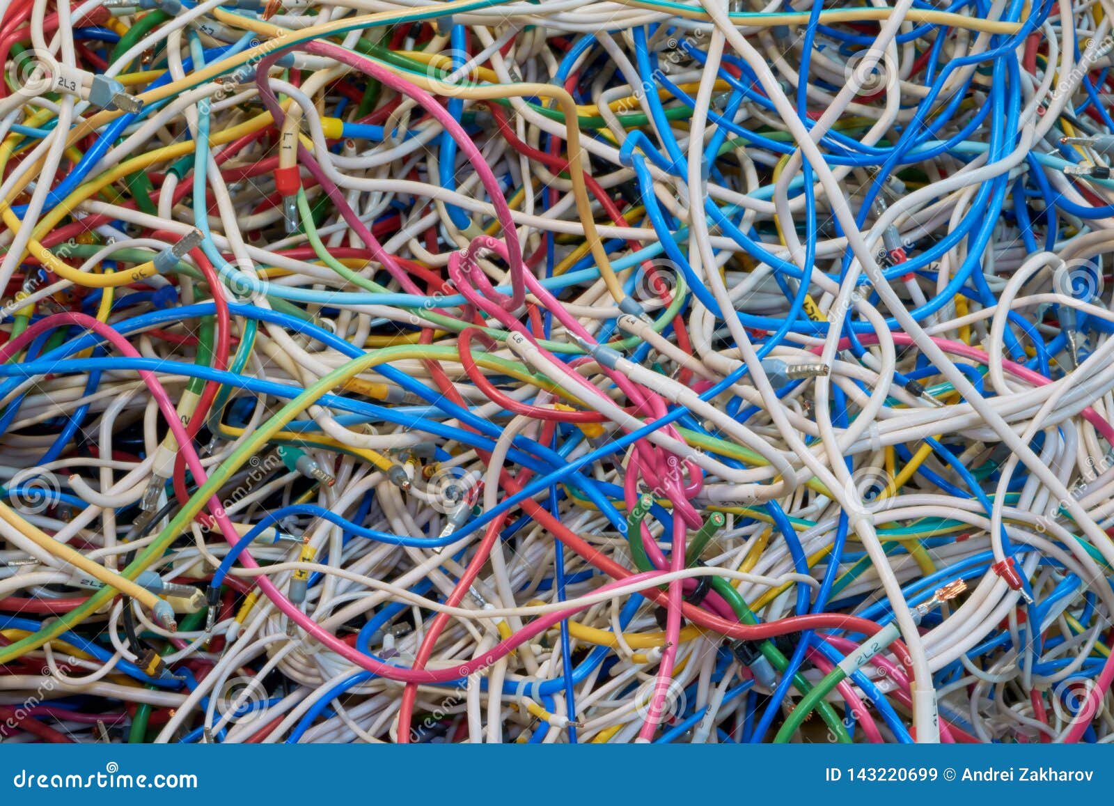 Flexible Electrical Wire is Very Much Confusing Stock Image - Image of ...