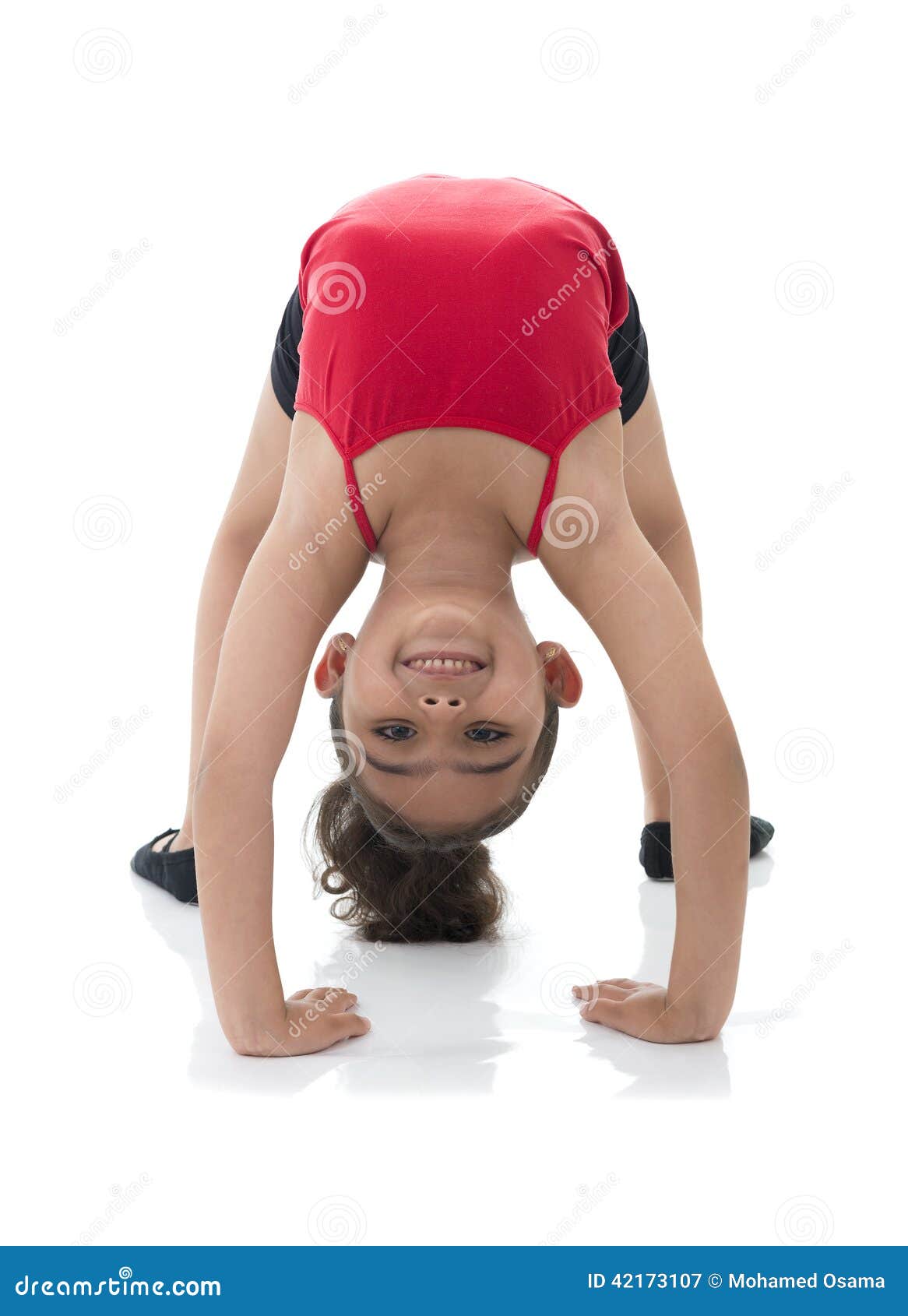 Flexible Girl Looking Backwards Stock Image - Image of energy, body ...