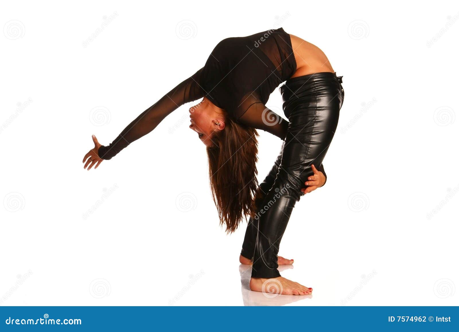 Flexible girl stretching stock photo. Image of beautiful - 7574962