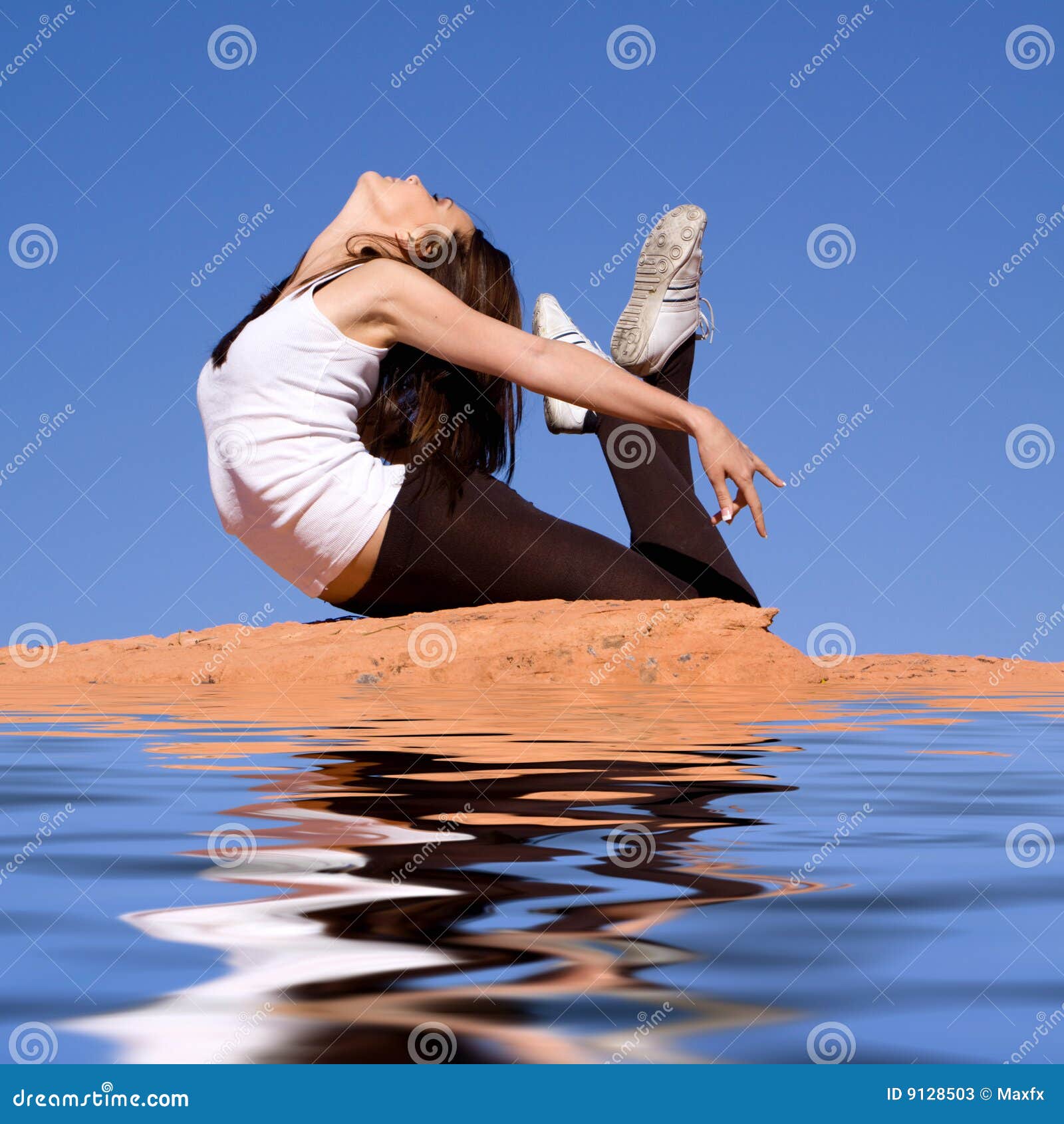 Flexible gymnast stock image. Image of legs, pose, exercising - 9128503