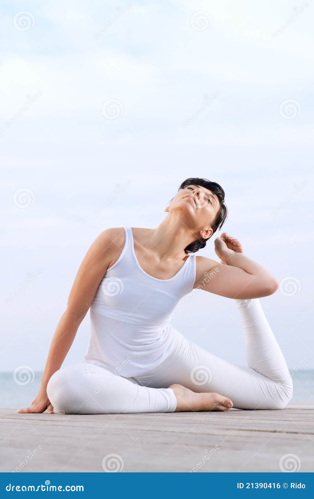 Flexible and healthy woman stock photo. Image of female - 21390416