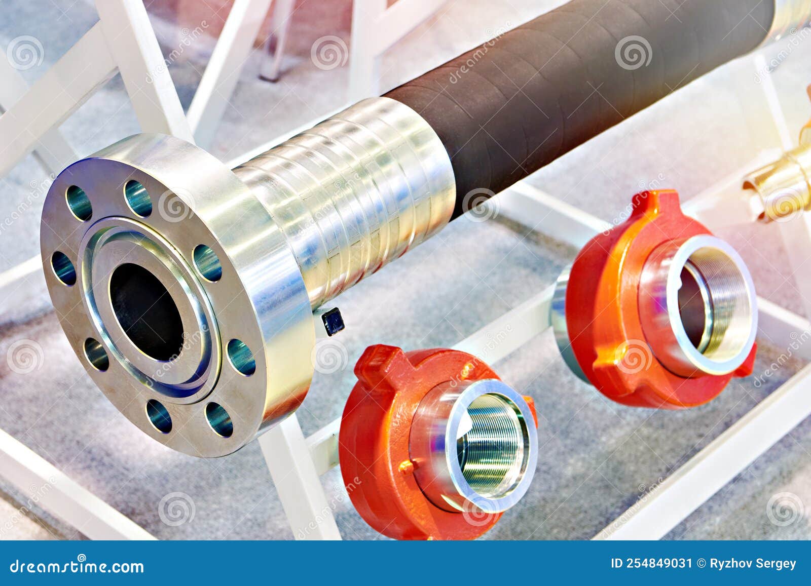 Flexible Hoses for Oil Industry Stock Image - Image of transportation ...