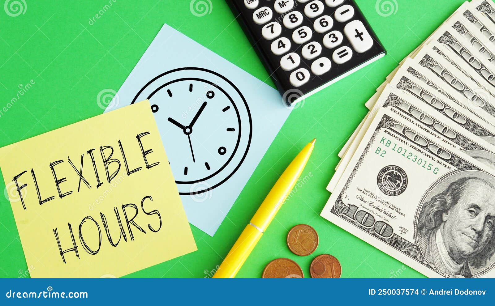 FLEXIBLE HOURS are Shown Using the Text Stock Photo - Image of ...