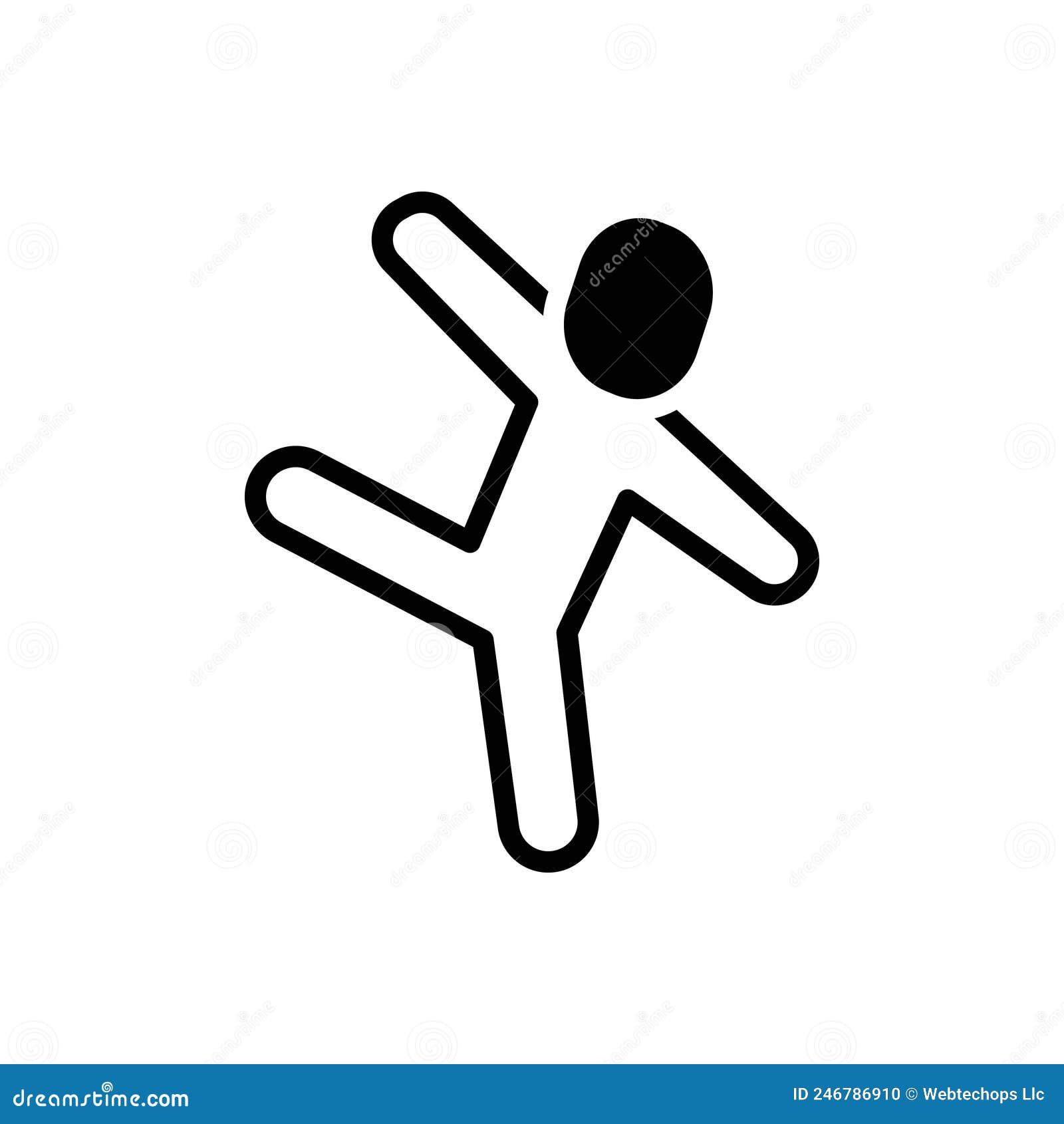 Black Solid Icon for Flexible, Resilient and Pliable Stock Illustration ...