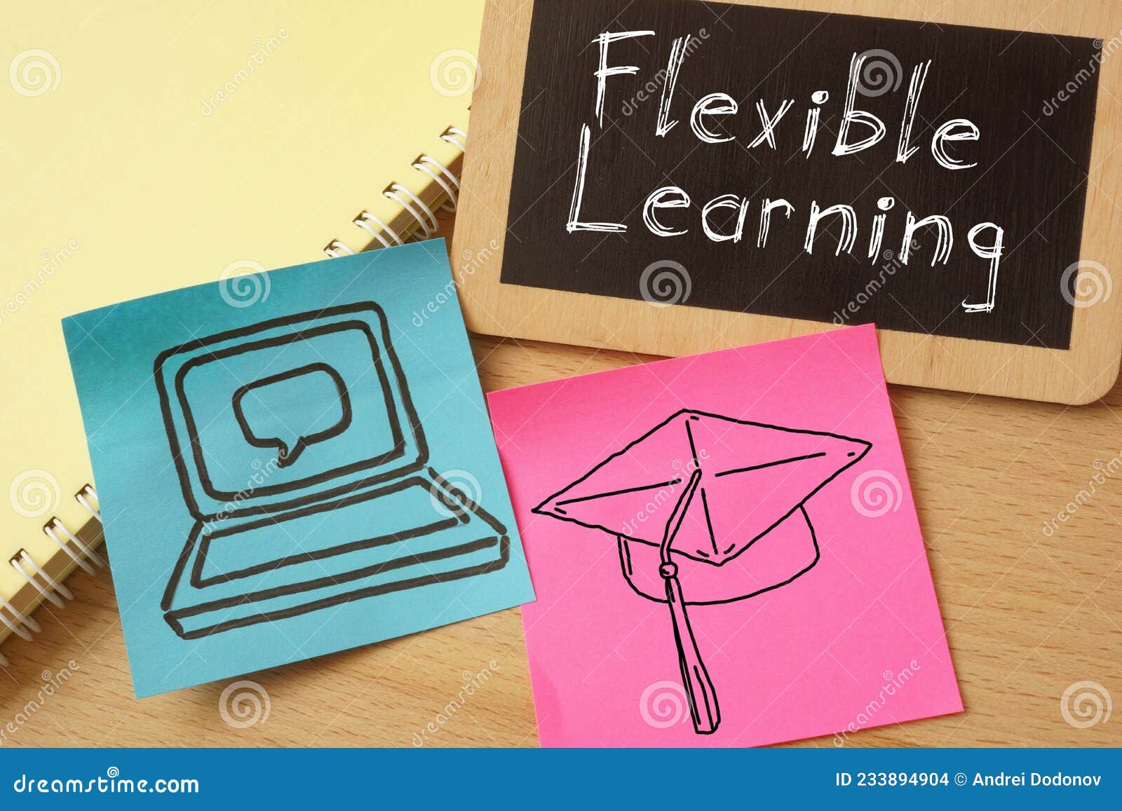 Flexible Learning is Shown on the Business Photo Using the Text Stock ...