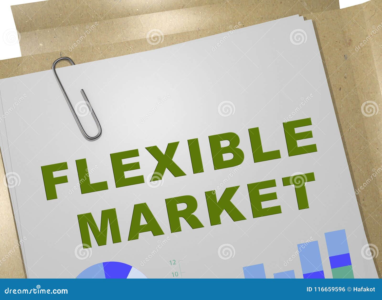 FLEXIBLE MARKET concept stock illustration. Illustration of career ...