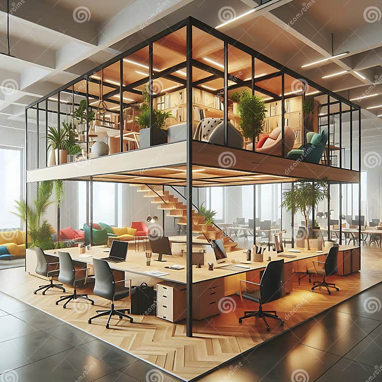 A Flexible Modern Office in Collaborative Atmosphere, Interior ...