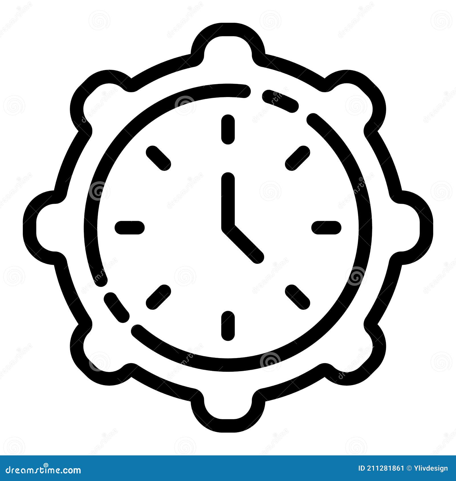 Flexible Office Job Icon, Outline Style Stock Vector - Illustration of ...