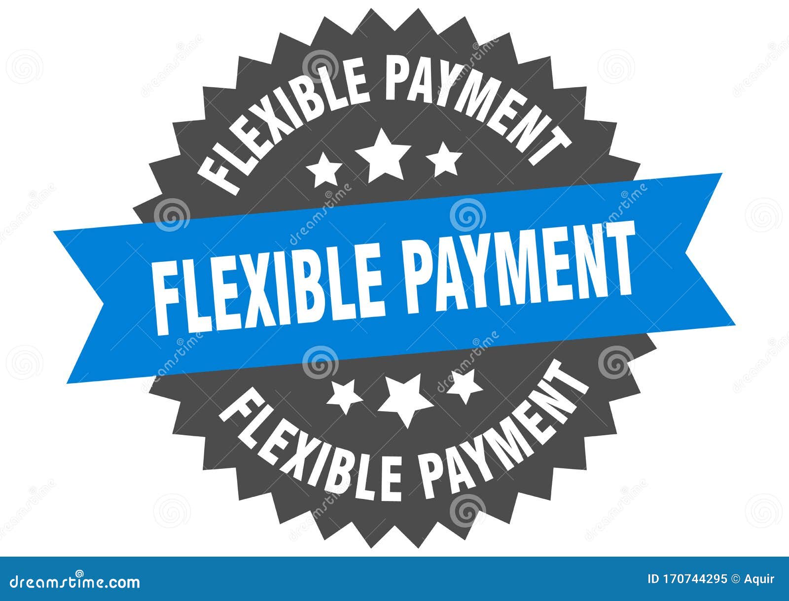 Flexible Payment Sign. Flexible Payment Circular Band Label. Flexible ...