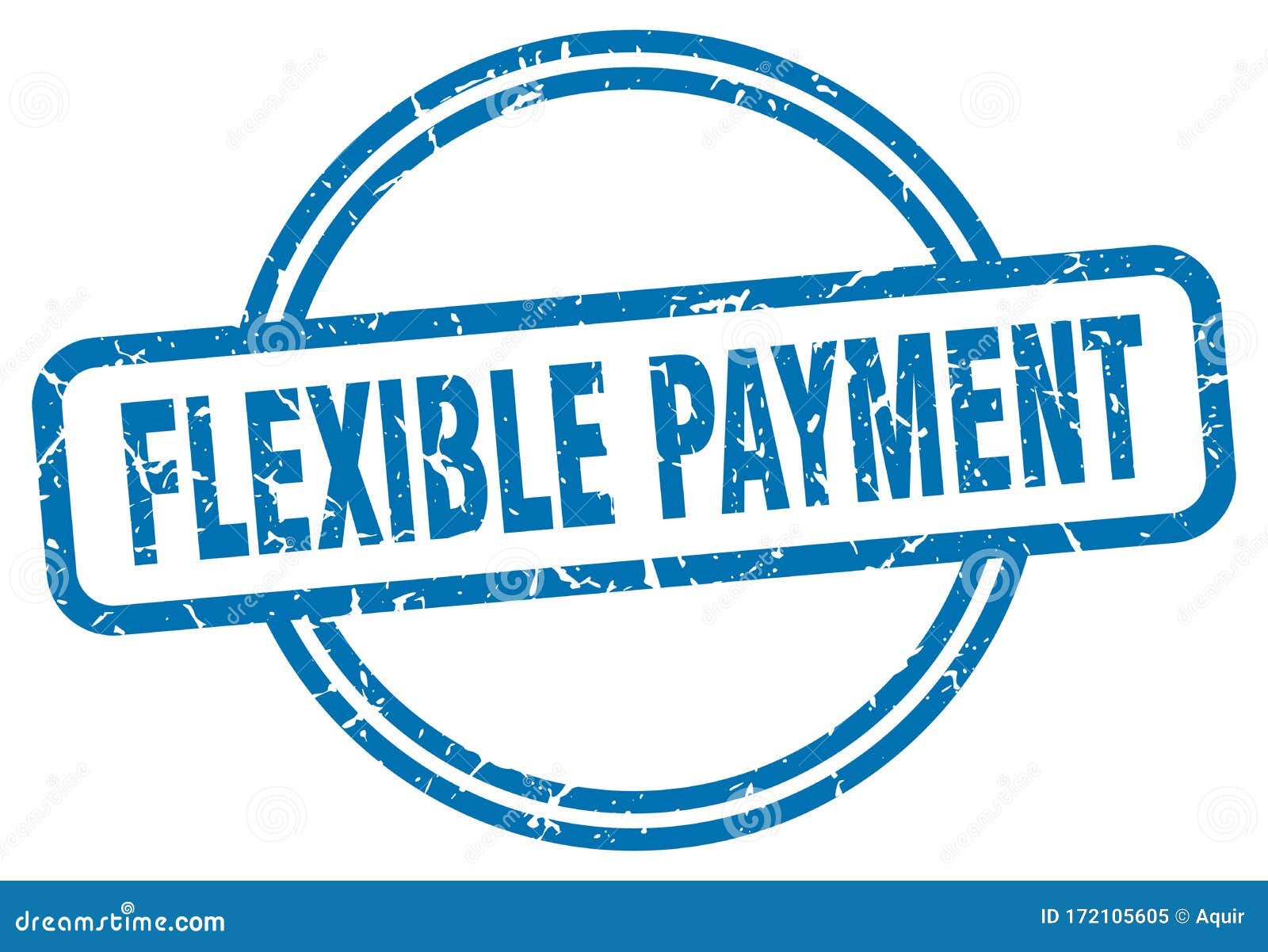 Flexible Payment Stamp. Flexible Payment Round Grunge Sign Stock Vector ...