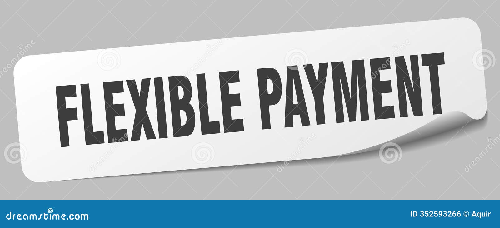 Flexible Payment Sticker. Flexible Payment Label Stock Vector ...